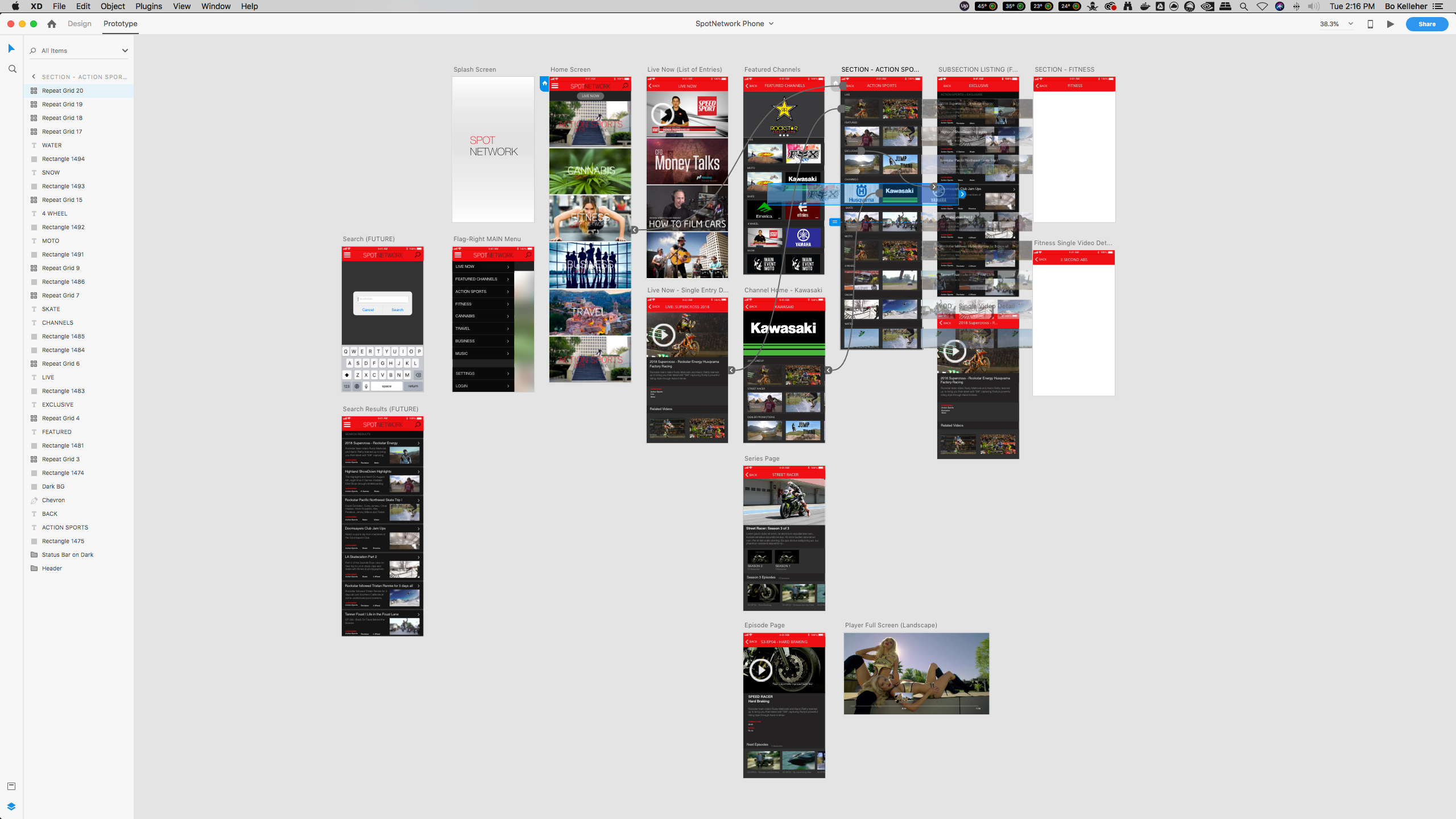 Spot Network App Design - Bo Kelleher